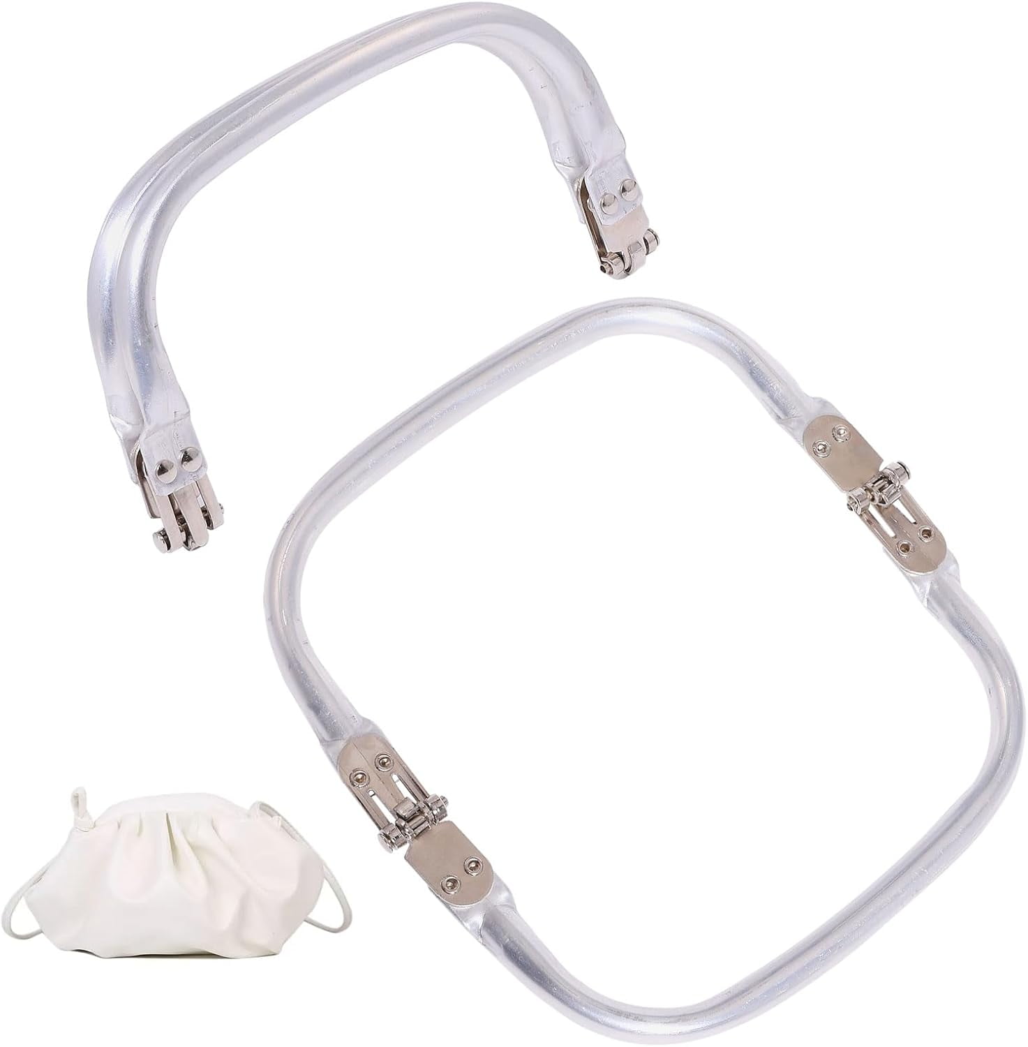 2Pcs Purse Clasp Frame Kiss Locks Frame Replacements Handles Frame for ...