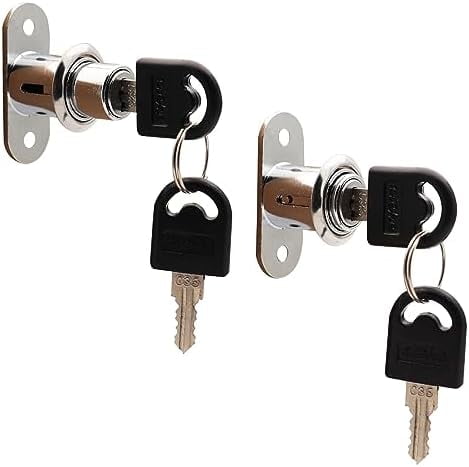2Pcs Push Plunger Lock Drawer Showcase Locks Compatible Desk Wardrobe ...