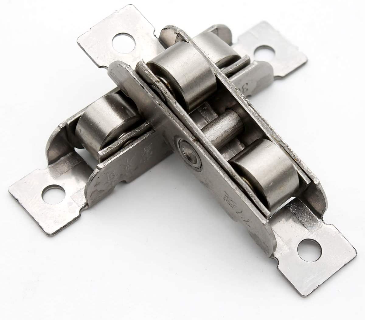 2Pcs Push-pull Window Pulley Zinc alloy Flat/Concave Double Wheel ...