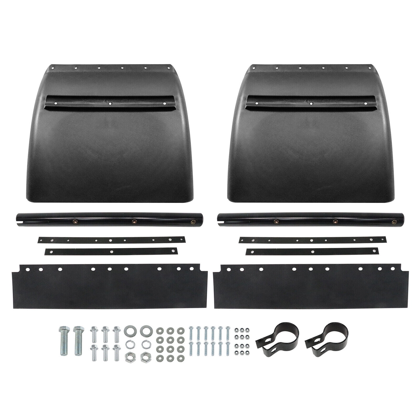 2Pcs Quarter Fender Kit 24" x 24" Poly Plastic Fits Semi Truck ...