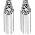 2Pcs Quaste Epaulet Platinum Tassel Epaulettes Metal Punk Shoulder ...