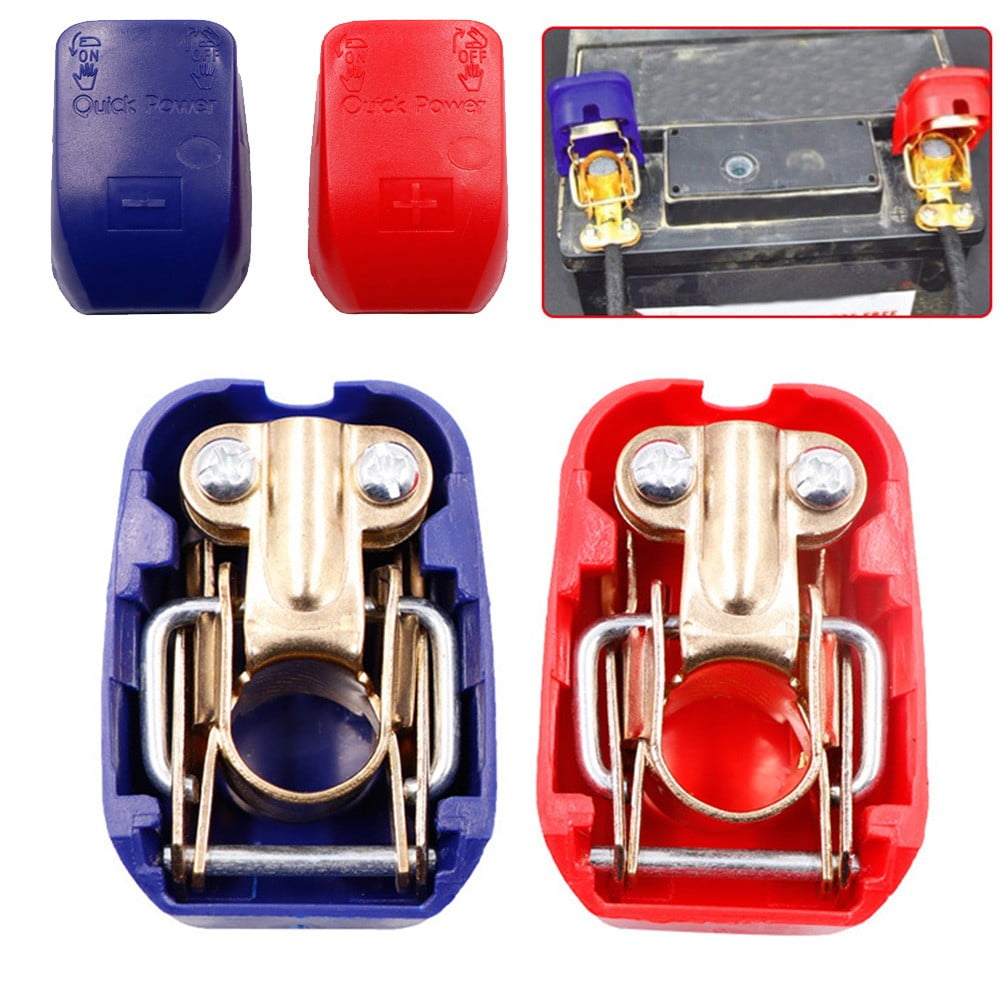 2Pcs Quick Release Battery Terminals Clamps Car Caravan Boat Low ...