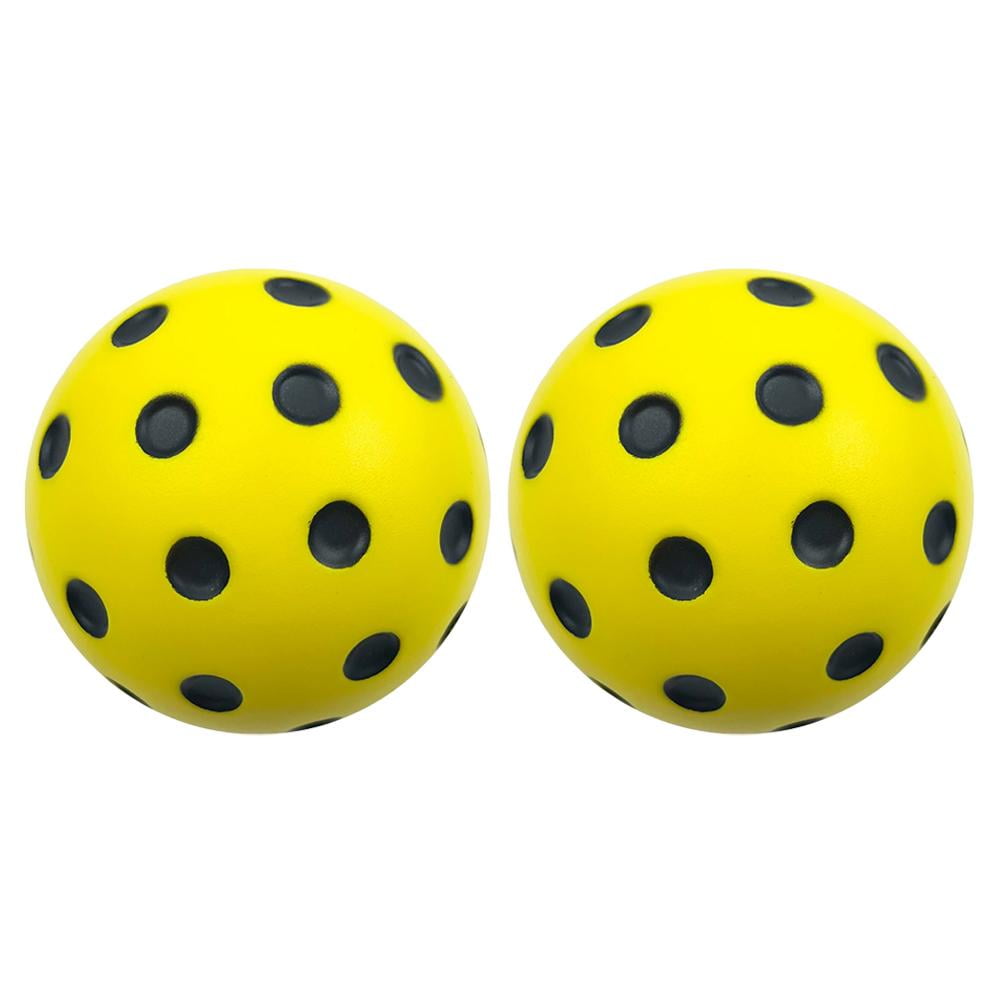 2Pcs Quiet Pickleball Balls,Silent Foam Pickleballs for Indoor and ...