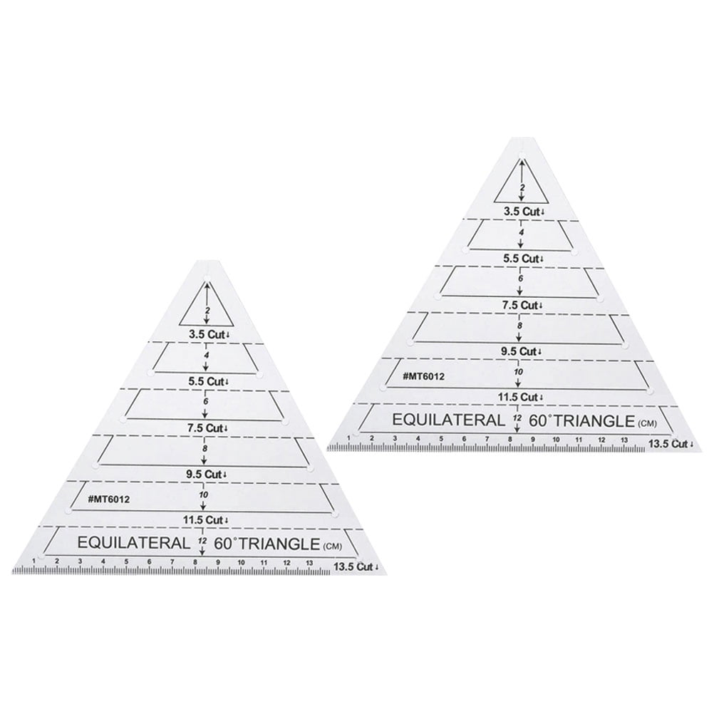 2Pcs Quilting Ruler Acrylic Quilting Rulers Crafts Sewing Drawing Tool ...