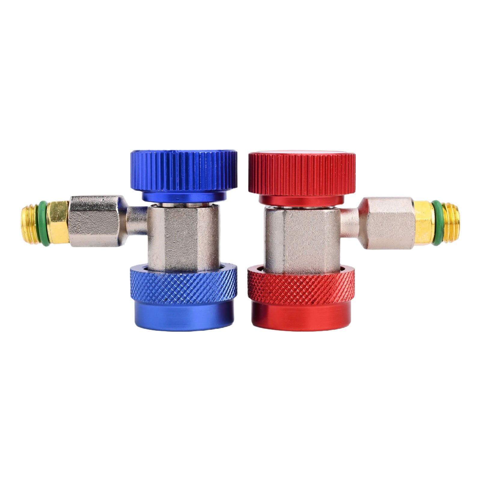 2Pcs R134A Quick Connector Adapter Coupler Auto Ac Manifold Gauge Low ...