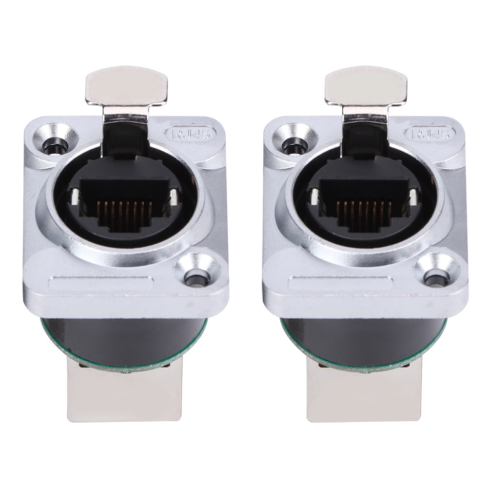 2Pcs RJ45 Right Angle Connector Fire Retardant Insulator Material ...