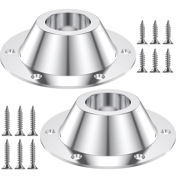 2Pcs RV Table Base Aluminium Alloy RV Pedestal Table Base Flange ...