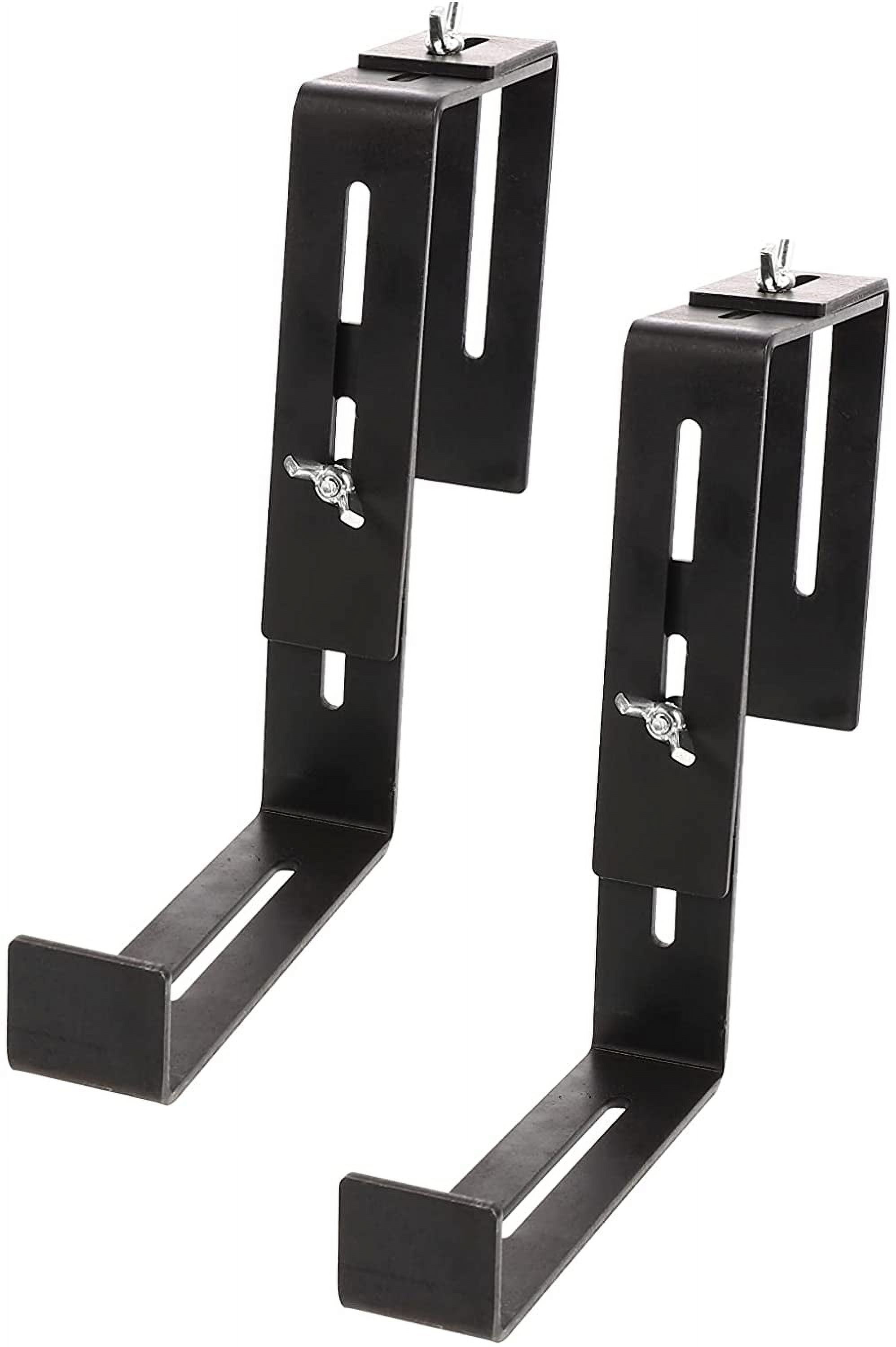 2Pcs Railing Flower Pot Bracket Adjustable Wall Planter Hook Flower Pot ...