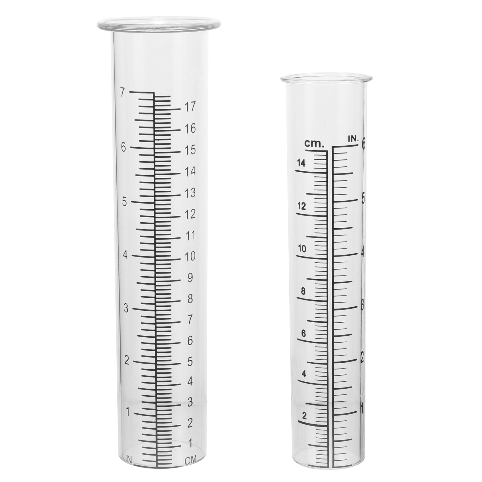 2Pcs Rain Measuring Tube Plastic Rain Gauge Rain Measuring Tool ...