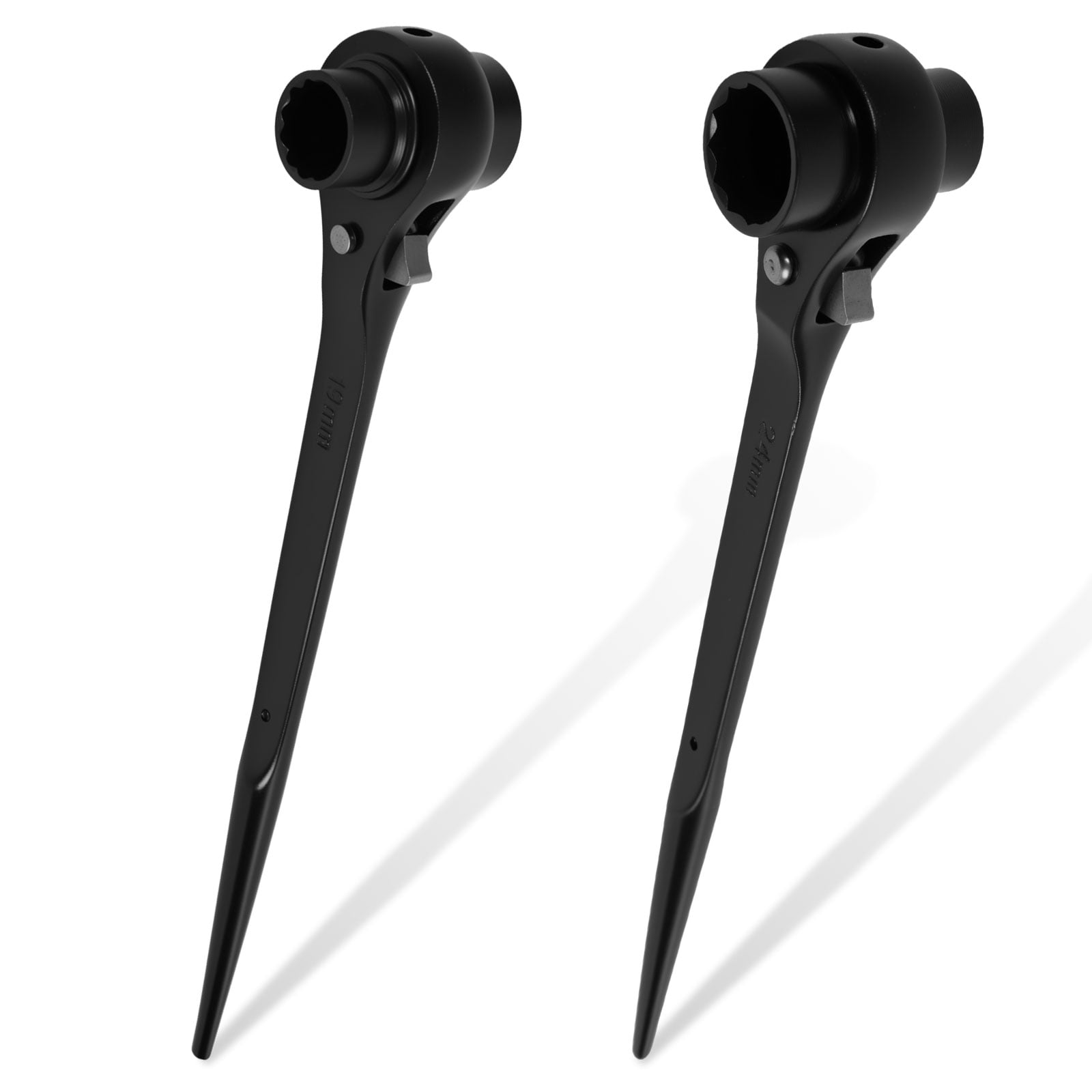 2Pcs Ratchet Podger Spanner Double Ended Ratchet Scaffold Spanner High ...