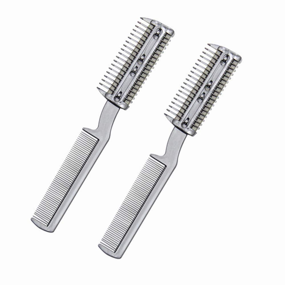 2Pcs Razor Comb for Dogs Pet Hair Shaper Razor Comb Hair Cutter Comb ...