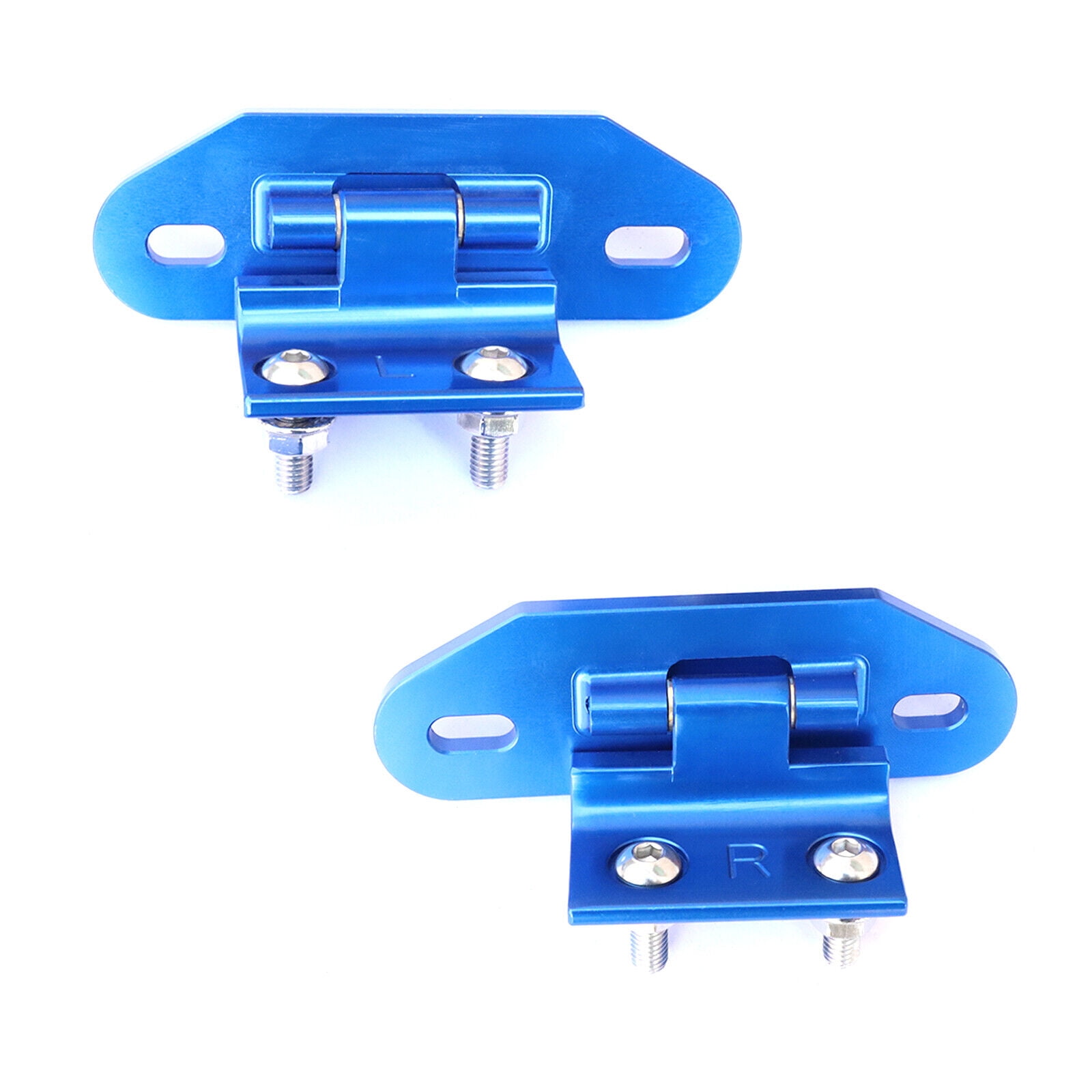 2Pcs Rear Hatch Hinges Aluminum Blue For 1982-1992 Chevy Camaro Pontiac ...