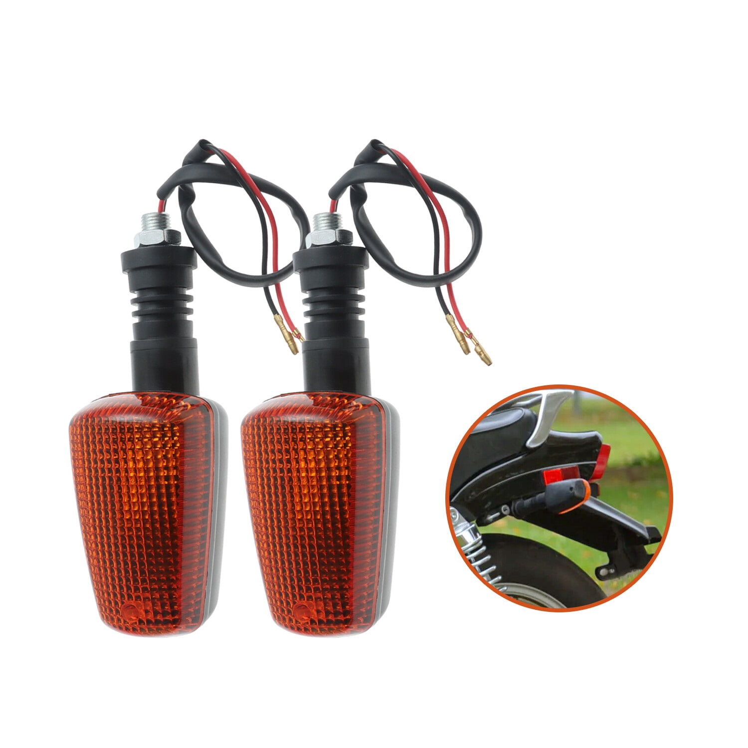 2Pcs Rear Turn Signal Light Indicator for Yamaha XT250 Radian 600 ...
