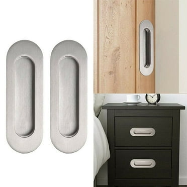 4PCS Finger Pull Sliding Door Handle Recessed Flush Fitting Pocket ...