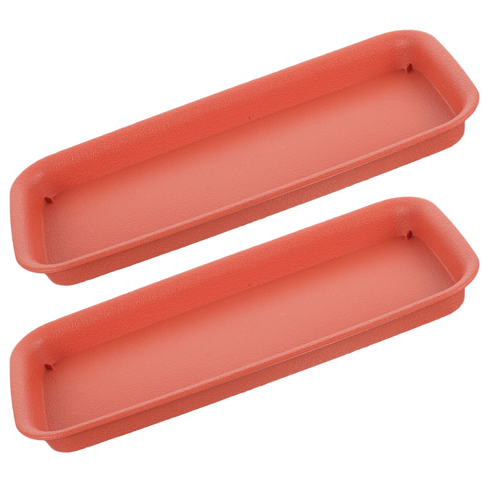2Pcs Rectangular Flower Pot Saucer Plant Tray for Pots Reusable Plant ...