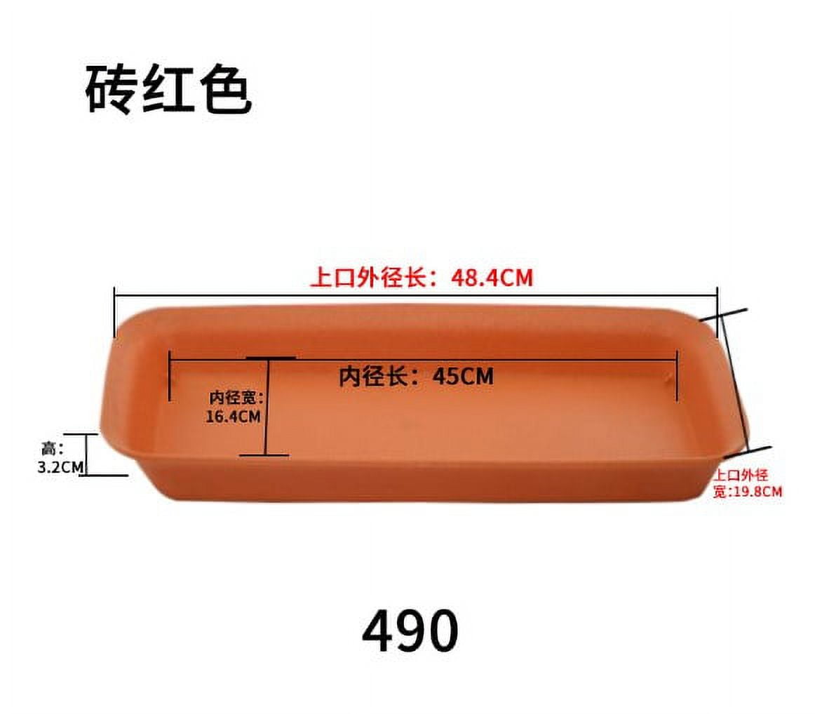 2Pcs Rectangular Flowerpot Water Tray Rectangular Plant Saucer Garden ...