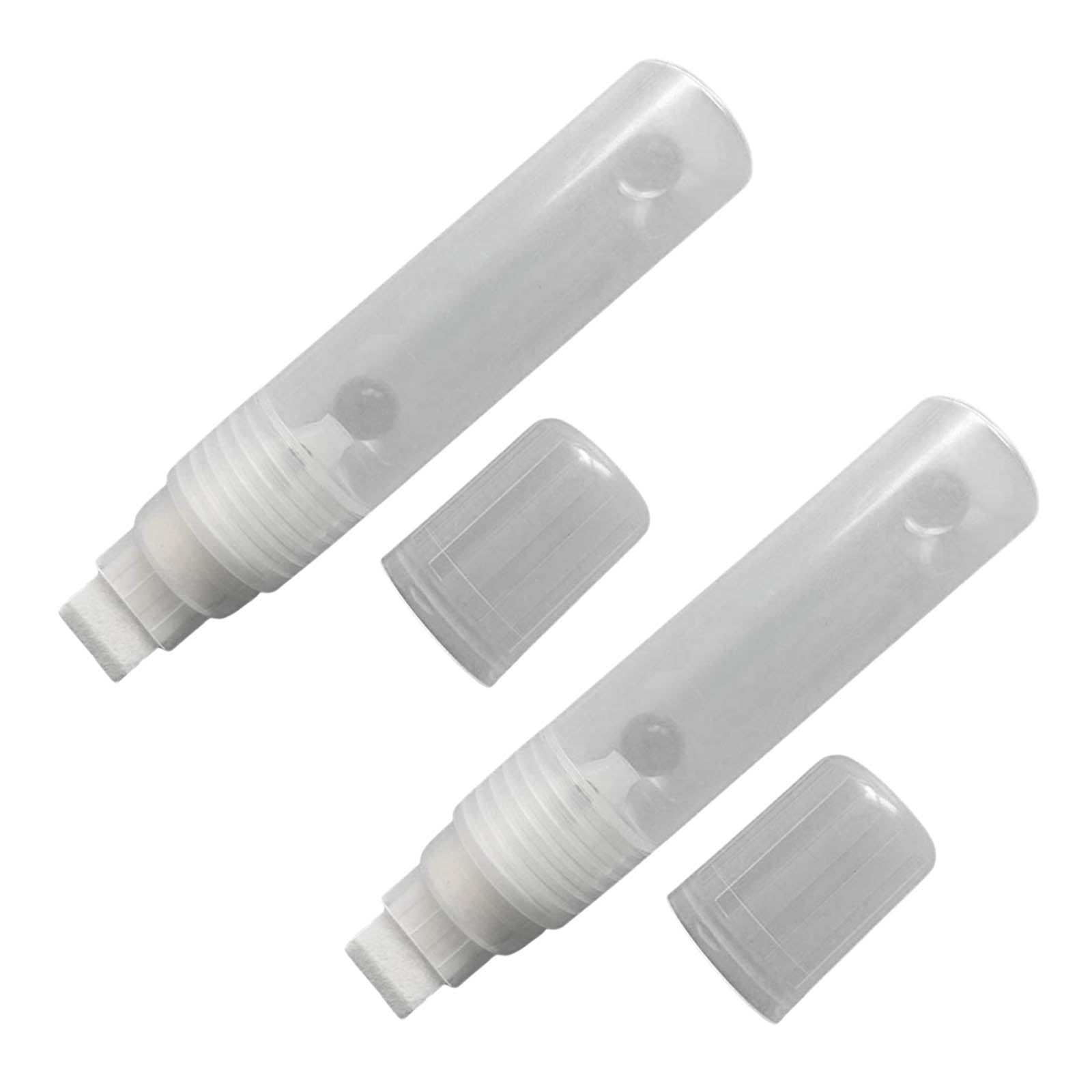 2Pcs Refillable Empty Paint Pen Empty Marker Flat or Round Tip Empty ...