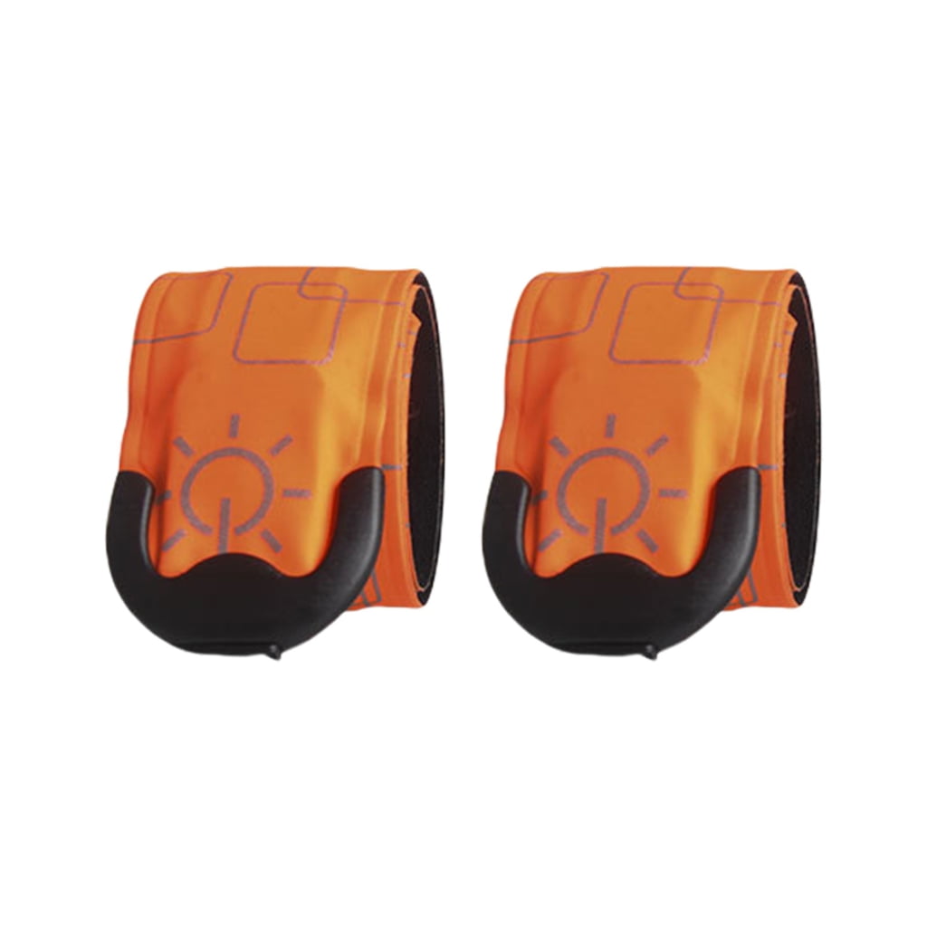 2Pcs Reflective LED Light Bracelets Wearable Running Arm Belt LED ...