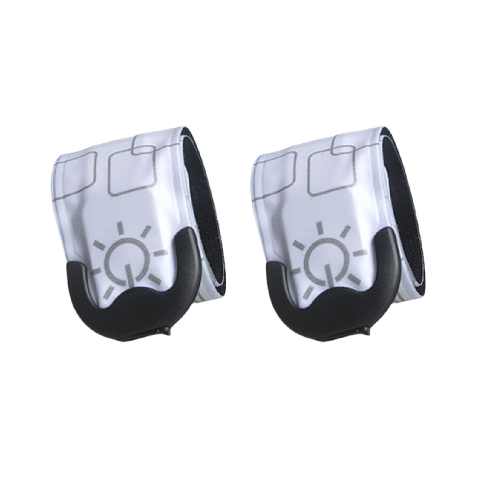 2Pcs Reflective LED Light Bracelets Wearable Running Arm Belt LED ...