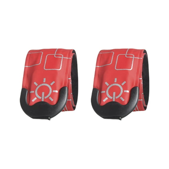 2Pcs Reflective LED Light Bracelets Wearable Running Arm Belt LED ...