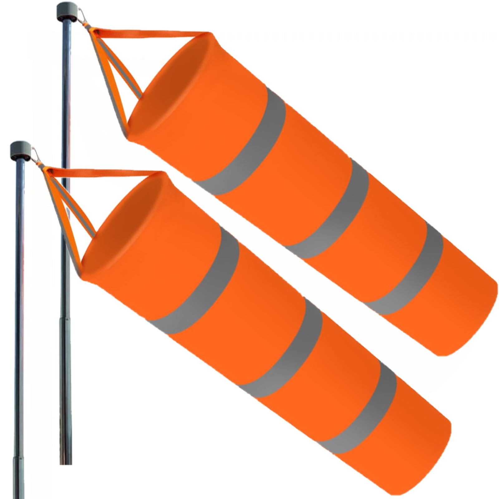 2Pcs Reflective Windsock Flags for Outside Rip Stop Airport Windsocks ...