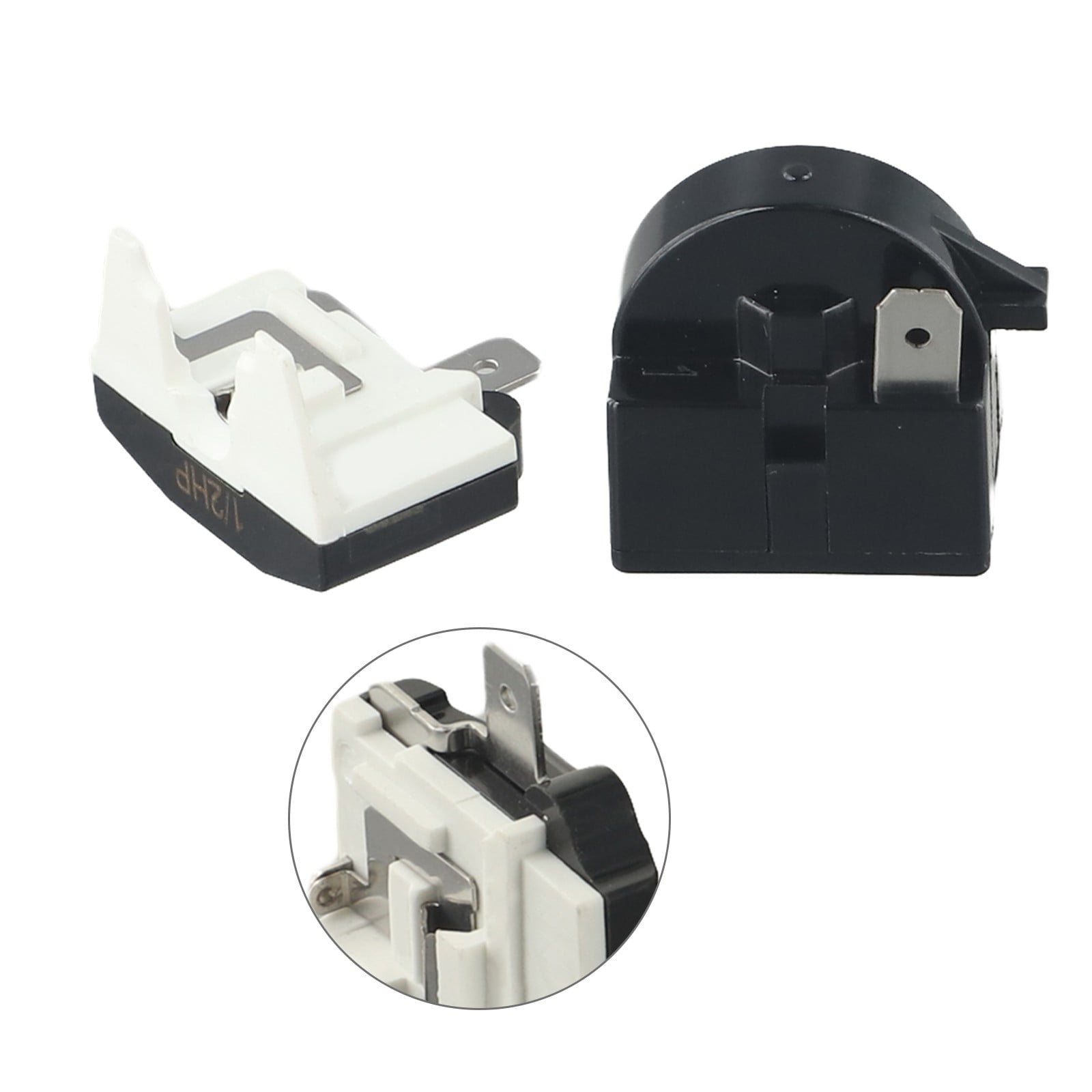 2Pcs Refrigerator PTC Relay Compressor Overload Protector 2 Pins ...
