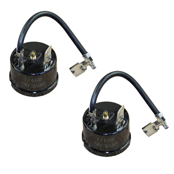 2Pcs Refrigerator Thermal Overload Protector Round Freezer Compressor ...