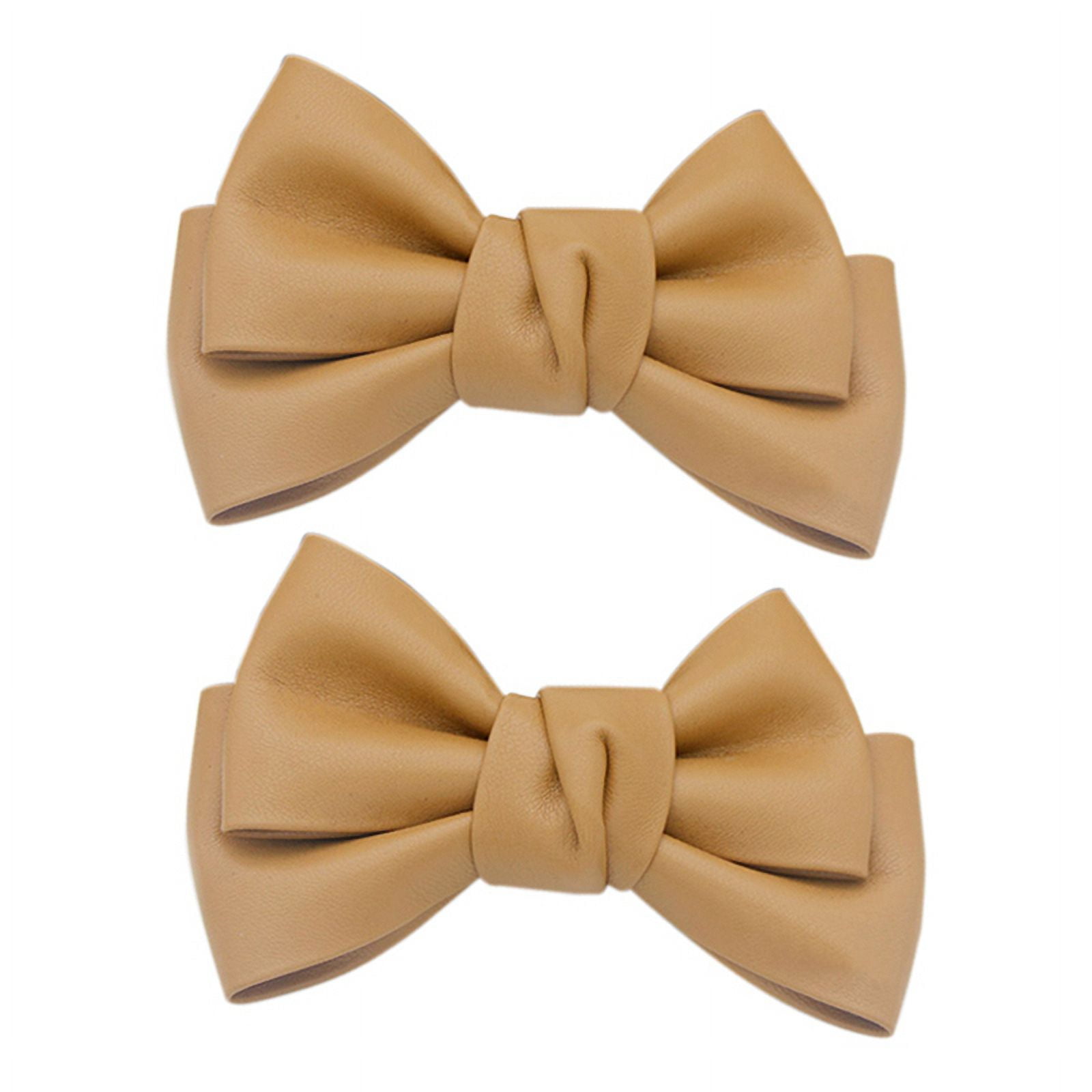 2Pcs Removable Shoe Clips Leather Bow Shoe Clips Shoe Jewelry Clips ...