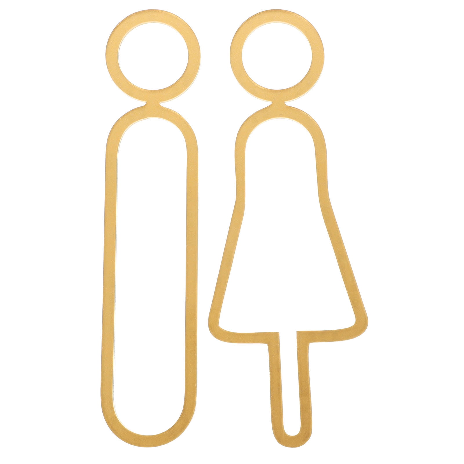 2Pcs Restroom Signs Men Women Bathroom Signs Acrylic Signs Sturdy ...