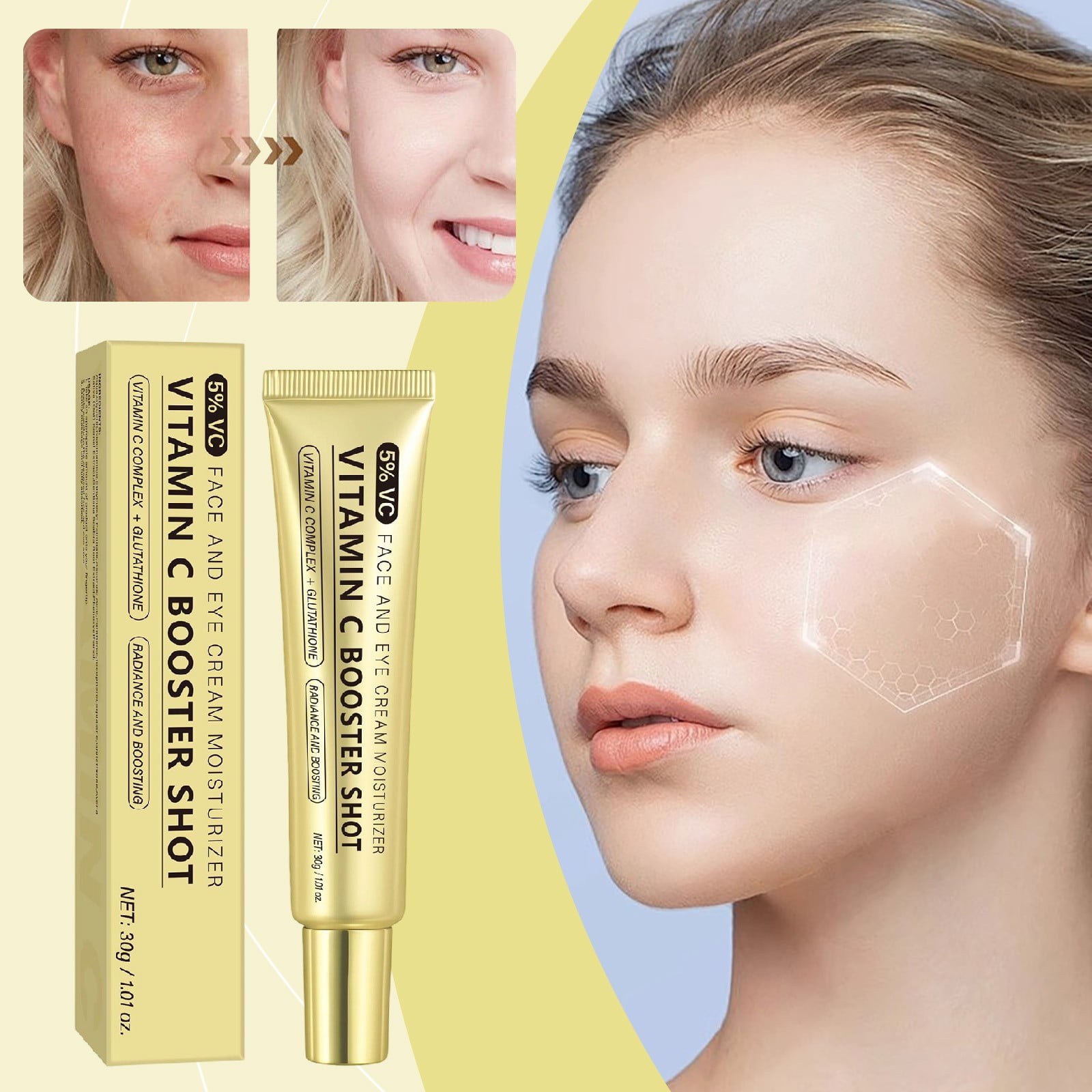 2Pcs Retinol Serum for Face, Retinal Shot Tightening Booster, Vitamin C ...