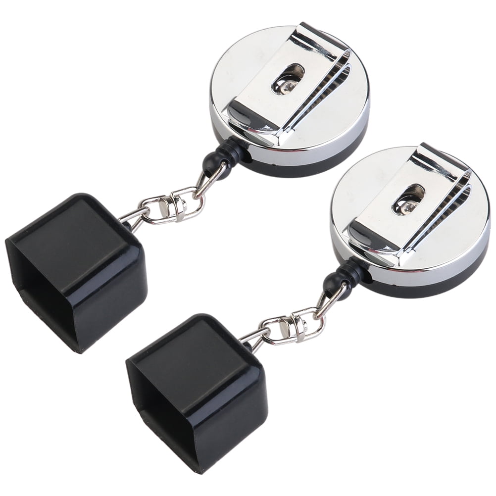 2Pcs Retractable Snooker Clips Billiards Pool Cue Chalk Holder Black ...