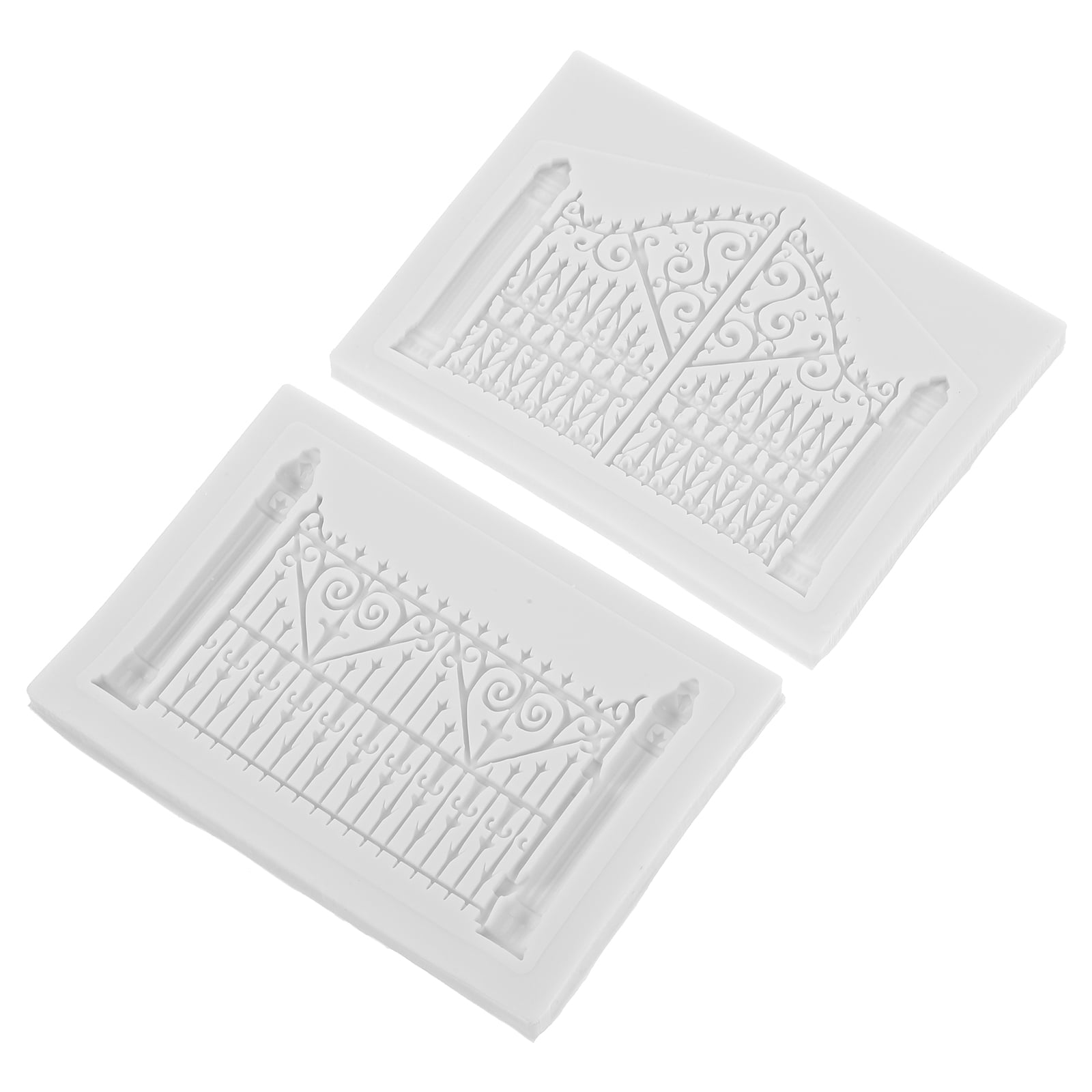 2Pcs Retro Cake Mold Fence Shaped Delicate Fondant Cakes Molds European ...