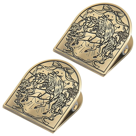 2Pcs Retro Note Paper Clip Metal Bookmarks Clip Scrapbooking Page Clamp ...