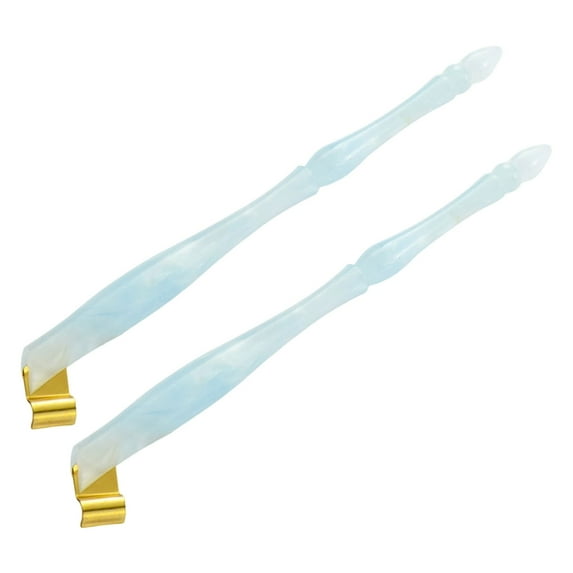 2Pcs Retro Oblique Dip Pen Holder with Adjustable Removable Metal ...