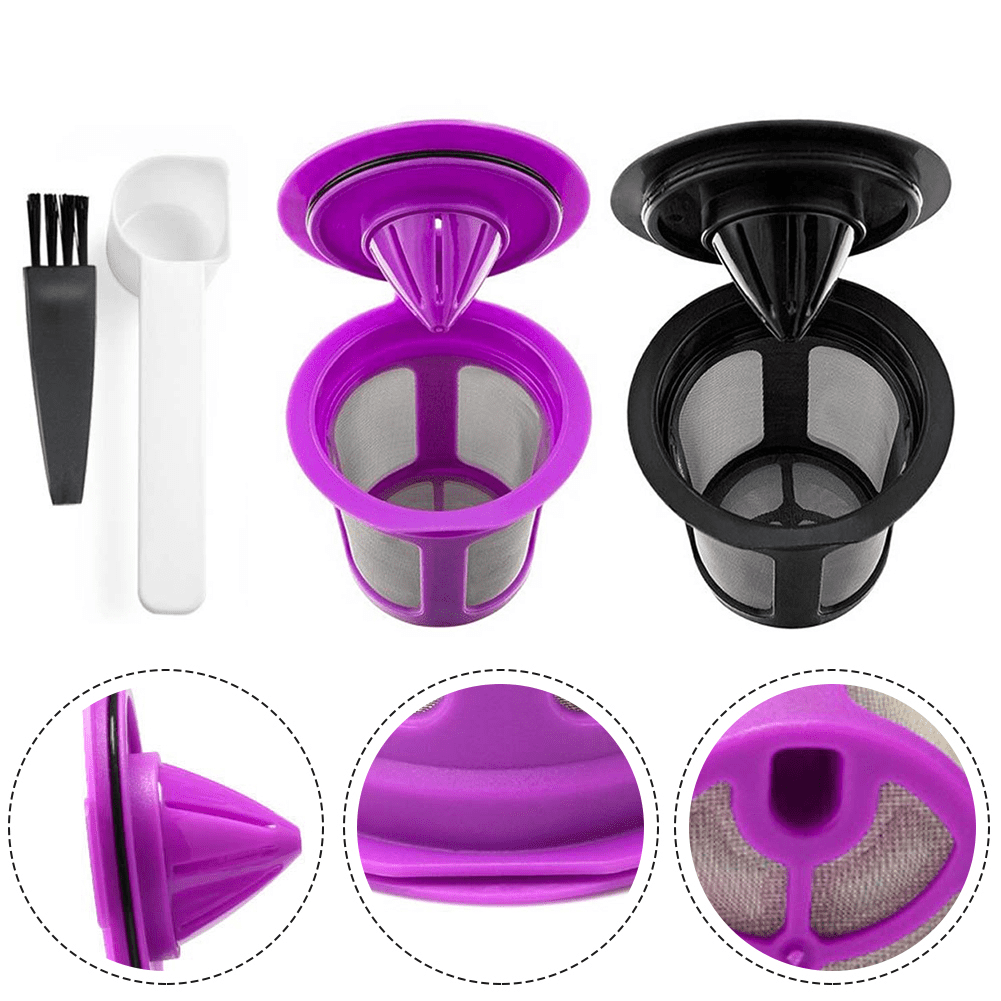 2Pcs Reusable Coffee Filter Cup for K-Cup 2.0 1.0 Coffee Maker ...