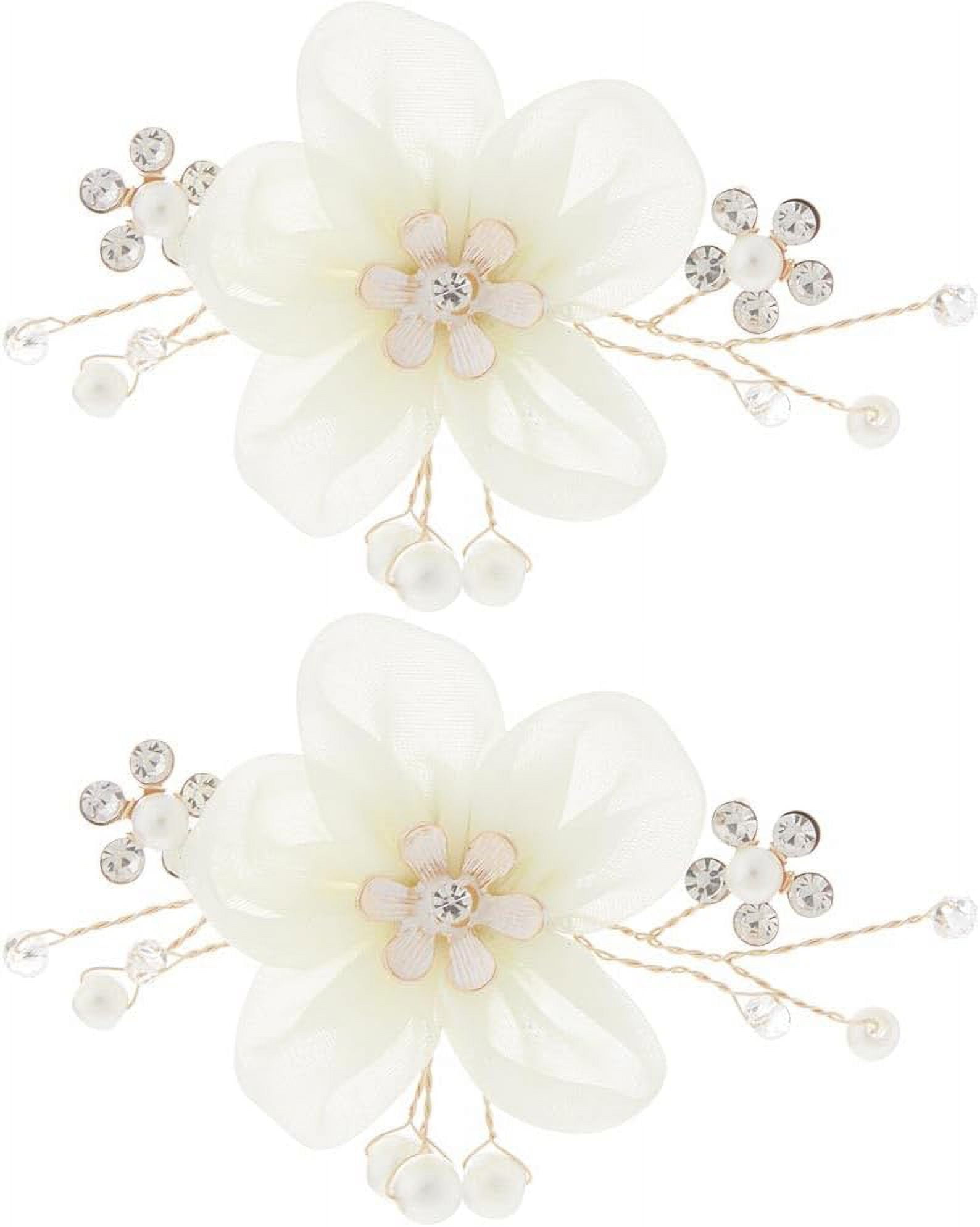 2Pcs Rhinestone Shoe Buckles Pearl Shoe Clip Decorative Clips for Shoes ...