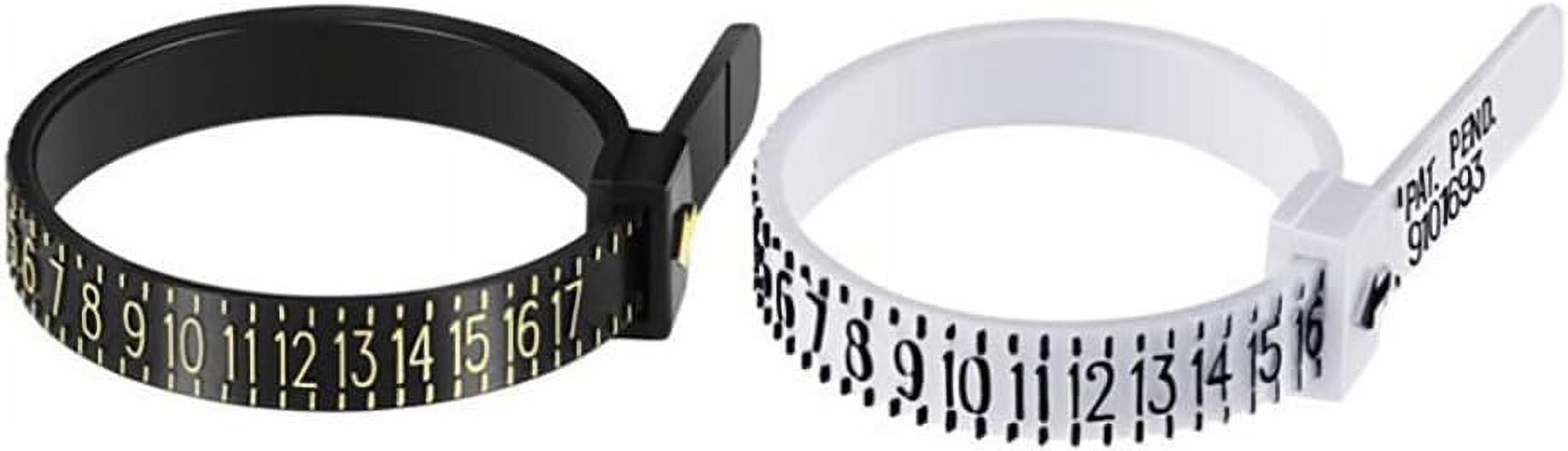 2Pcs Ring Size Measure Rings Size Measuring Ruler,Ring Sizer Finger ...