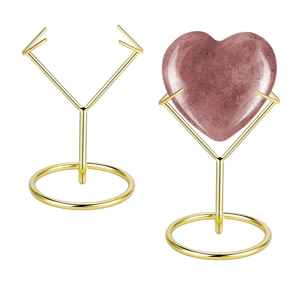 2Pcs Rock Display Stand Metal Display Holder Small Ball Holders 2.3x2 ...