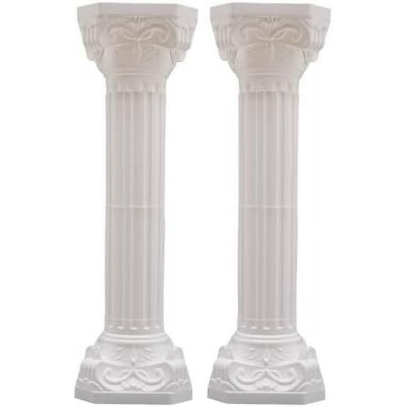 2Pcs Roman Columns Wedding Column Stand - Roman Pillars Plastic Greek ...