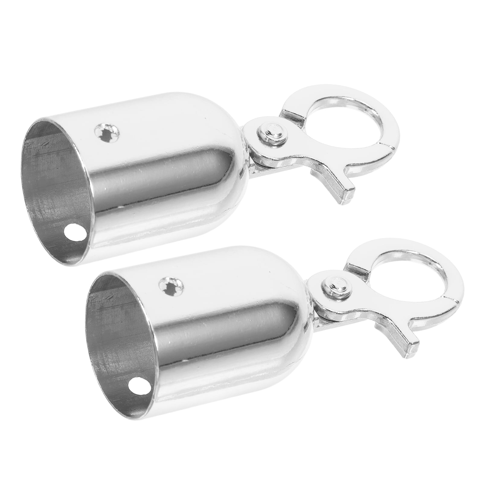 2Pcs Rope End Stopper Cord End Caps with Hook Lobster Claw Clasps Cord ...