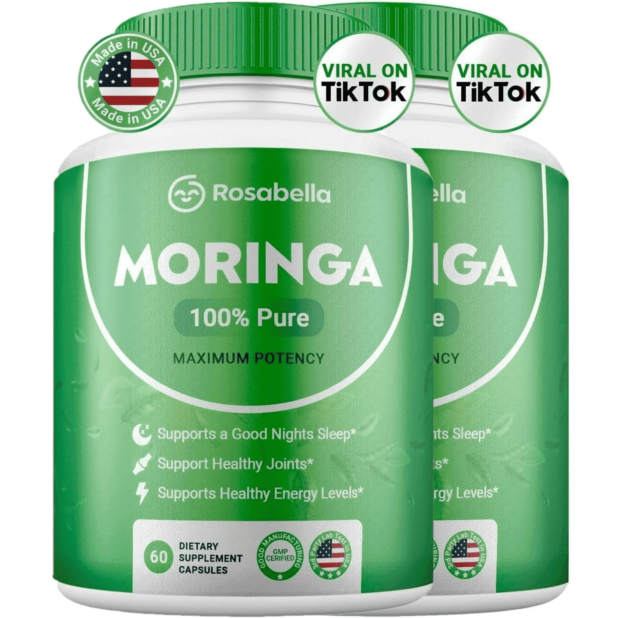 2Pcs Rosabella Moringa Capsules for Acid Indigestion 60 Count - Walmart.com