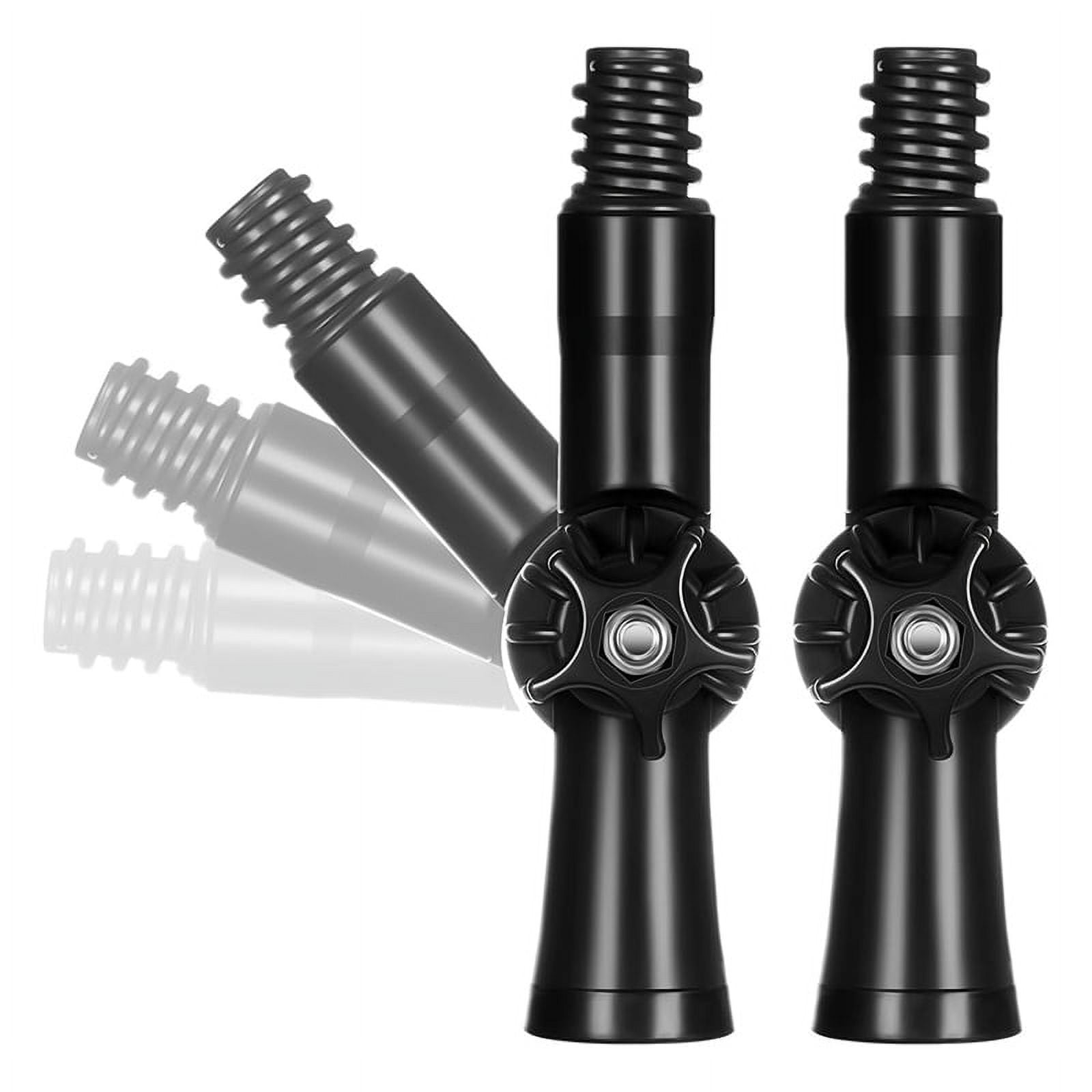 2Pcs Rotatable Angle Adaptor Extension Pole Attachments for Threaded ...