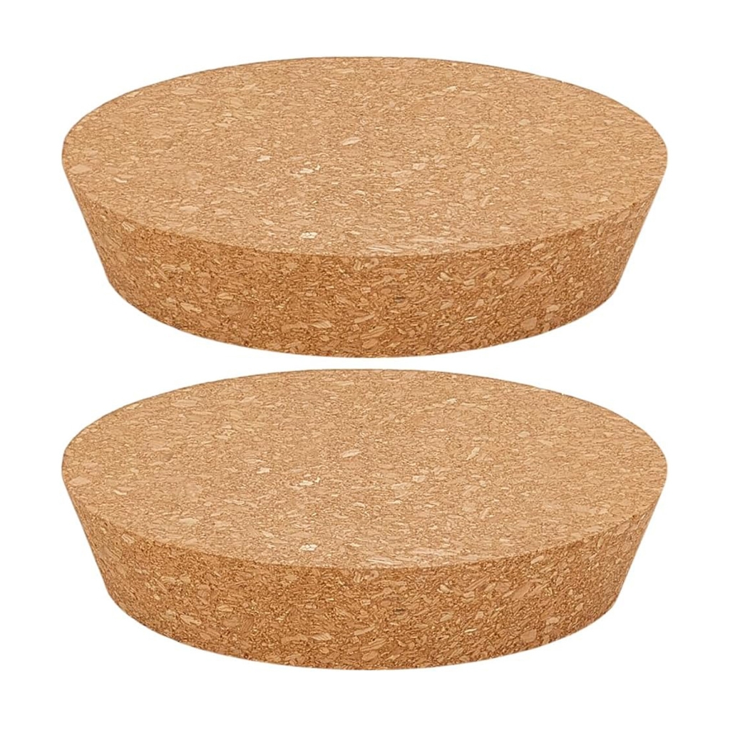 2Pcs Round Cork Wood Tapered Plugs Wine Bottle Stoppers Wooden Jar Plug ...