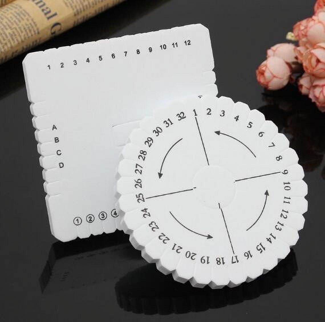 2Pcs Round Square Kumihimo Beading Cord Disc Disk Braiding Plate DIY ...