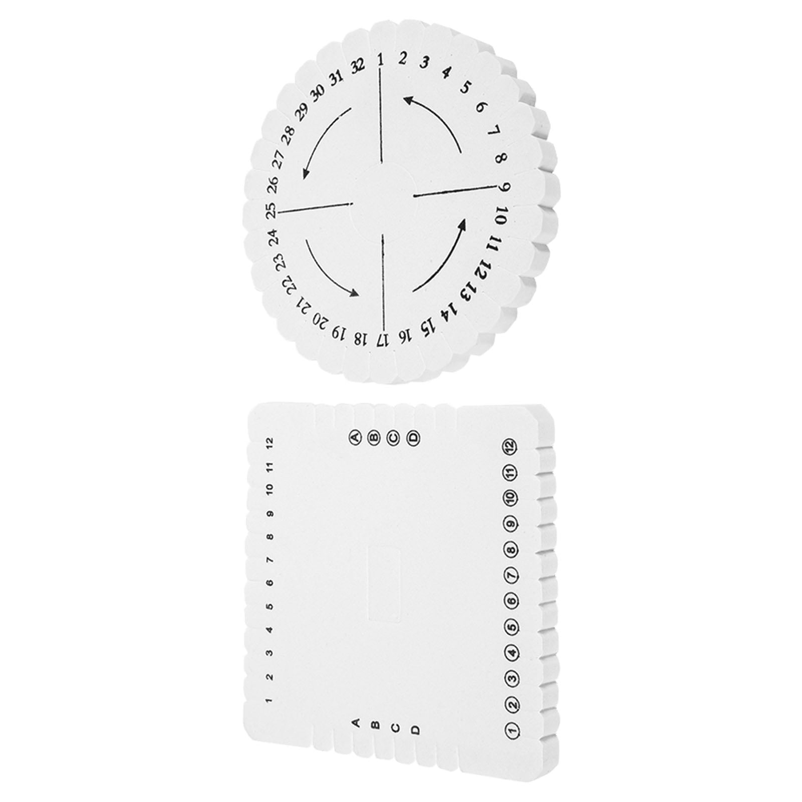 2Pcs Round Square Kumihimo Disc Macrame Braided Cord String Bracelet ...