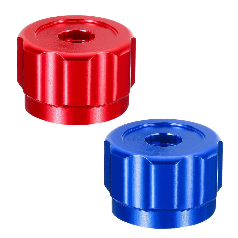 2Pcs Round Wheel Handles Faucet Handles Manifold Gauge Knobs Aluminum ...