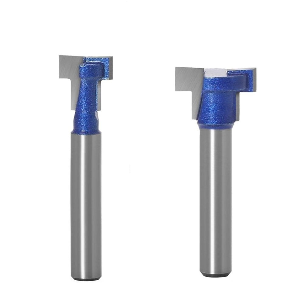 2Pcs Router Bits T-Slot Yg6 Alloy 1/4Inch Shank For Wood Slotting ...