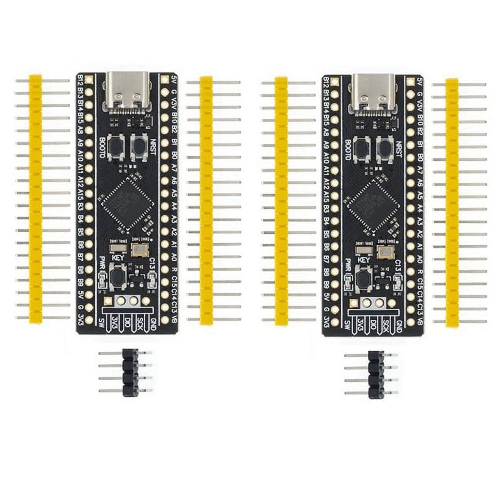 2Pcs STM32F411 Development Board, STM32F411CEU6 STM32F4 Learning Board, Support for Programming ...