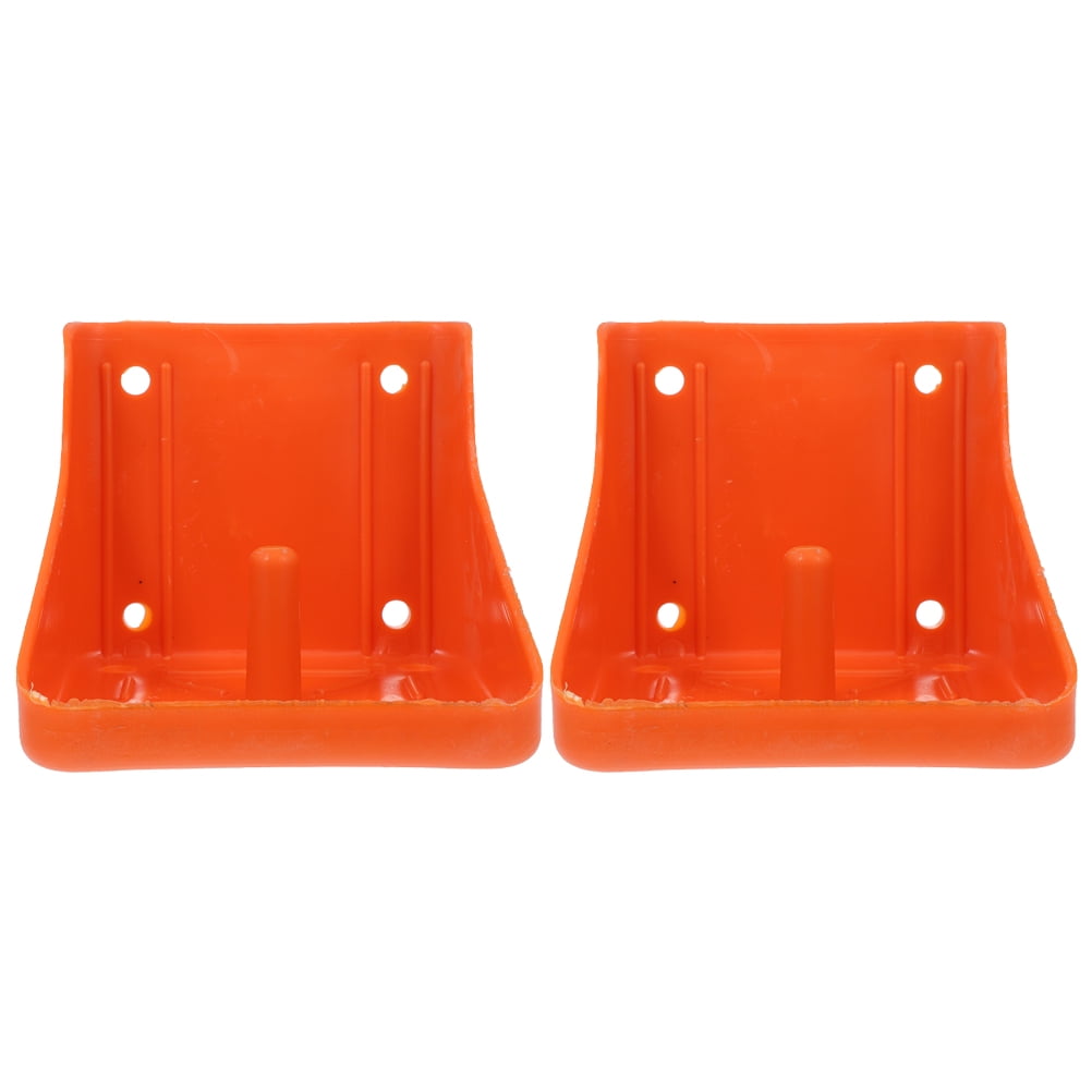 2Pcs Cattle Salt Feeder Easy to Assemble PE Orange for Farmers ...