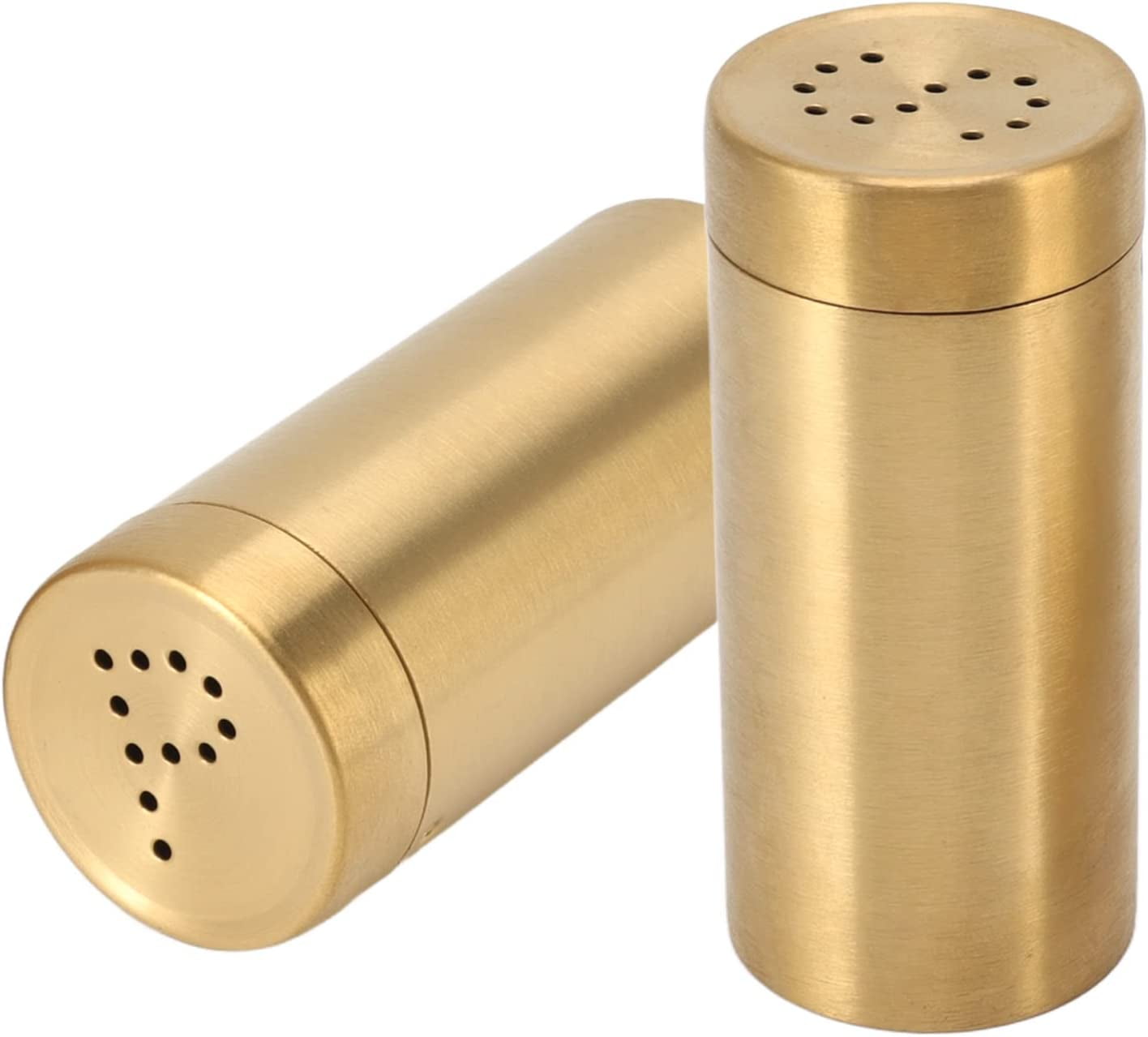 2Pcs Salt and Shakers Set, 7 Ounce Stainless Steel Salt and Dispenser ...